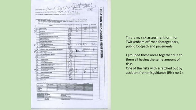 Location risk assessment | PPTX
