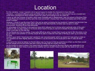 Location, risk assessment and casting | PPT