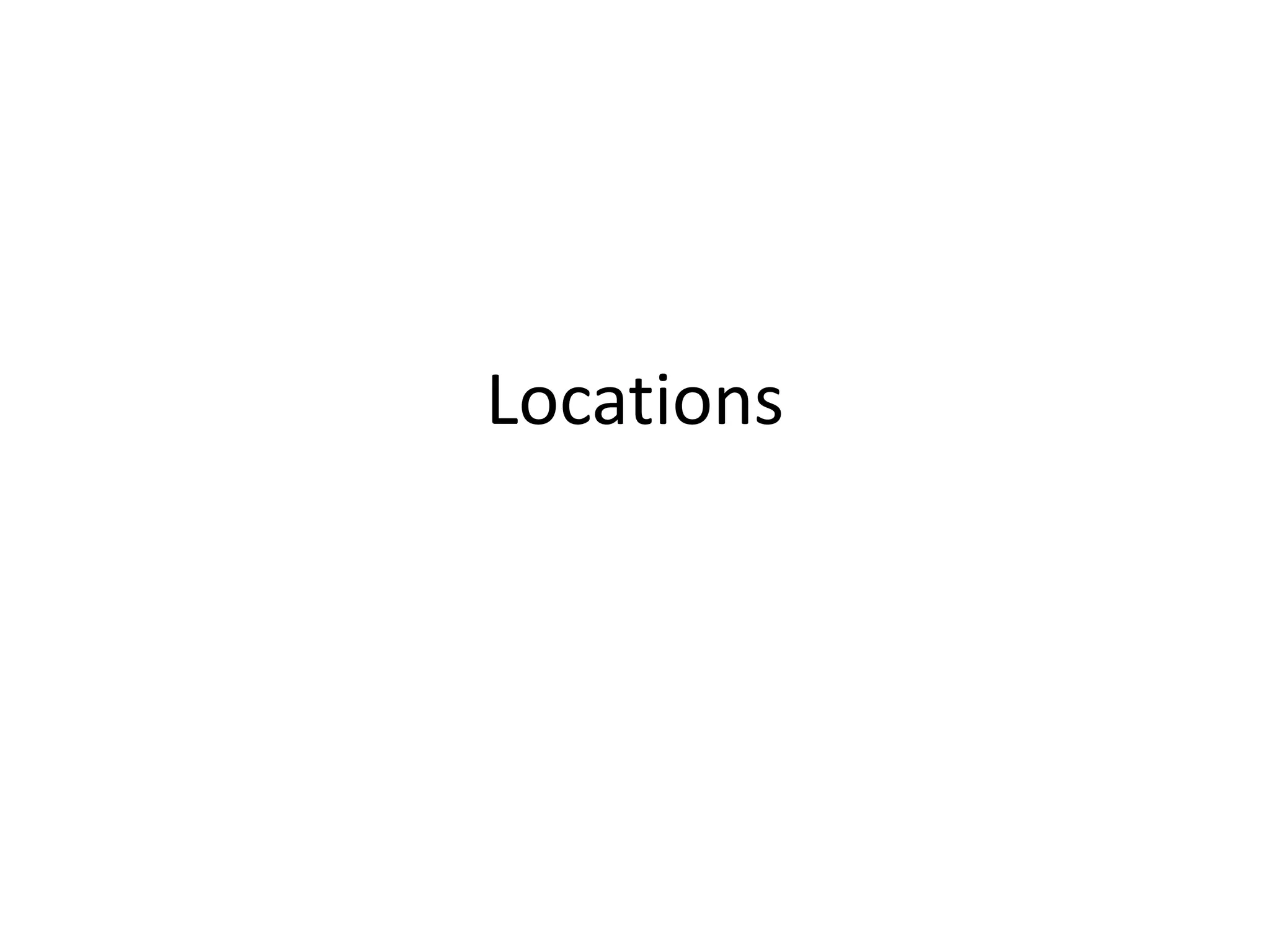 Locations | PPTX