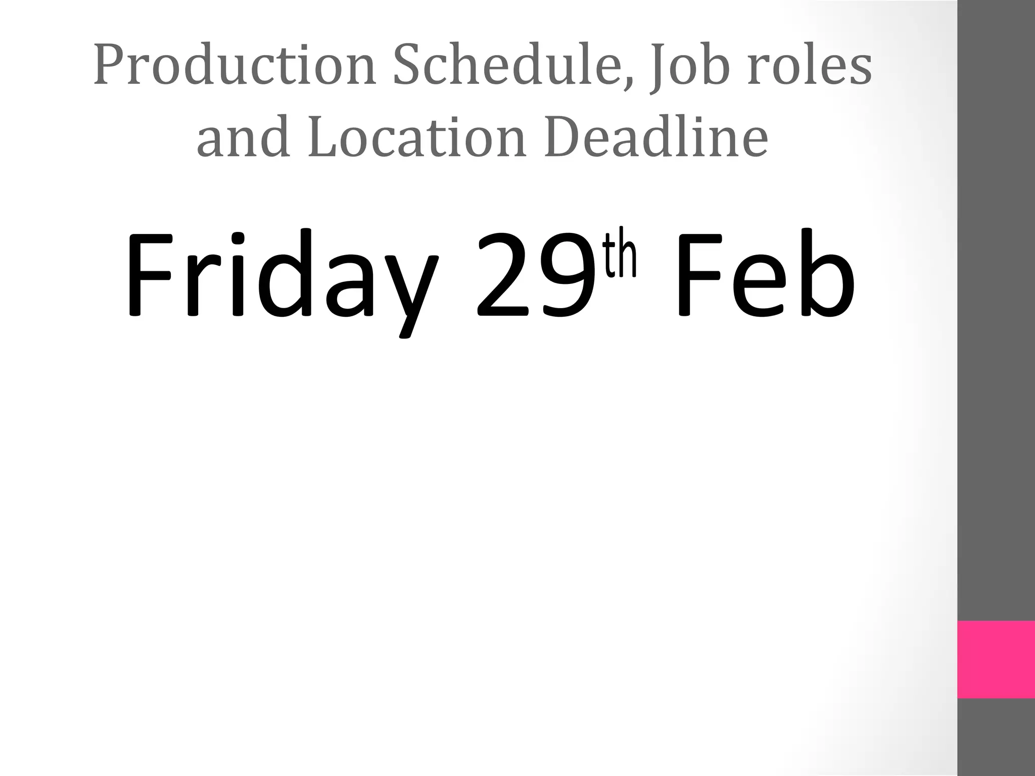 Location scouting | PPT