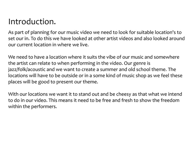 Location scouting | PPT