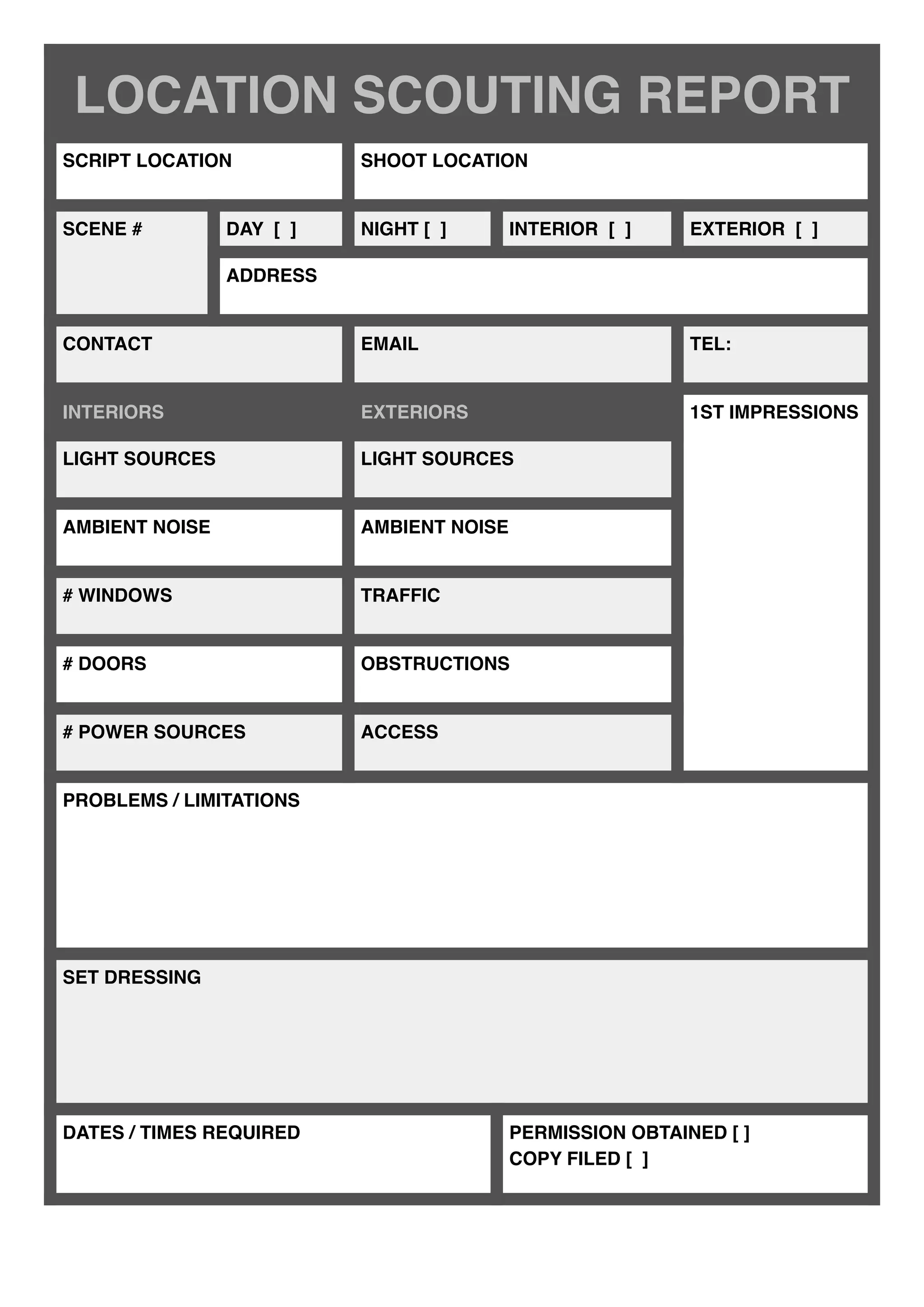 Location scouting report | PDF