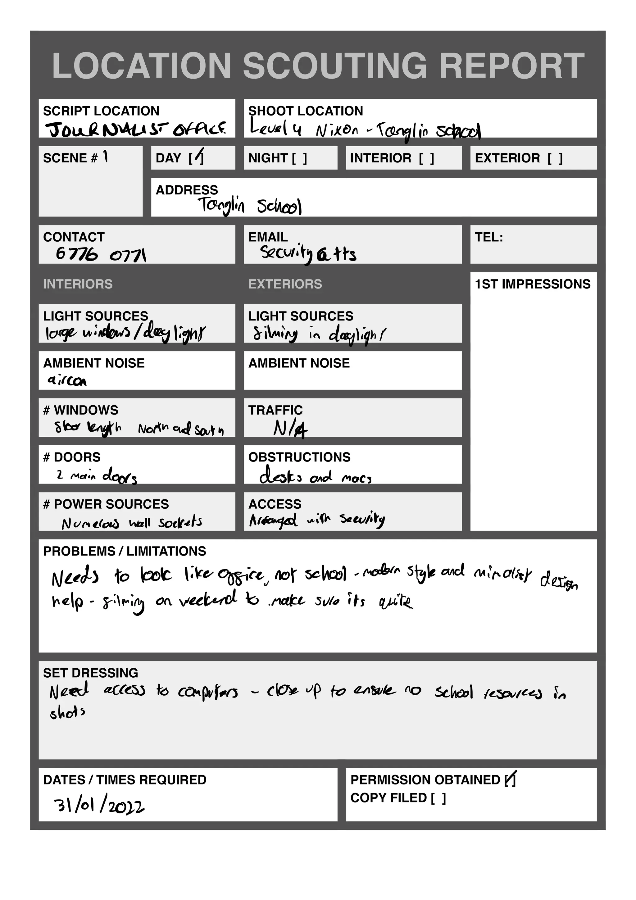 Location scouting report george | PDF