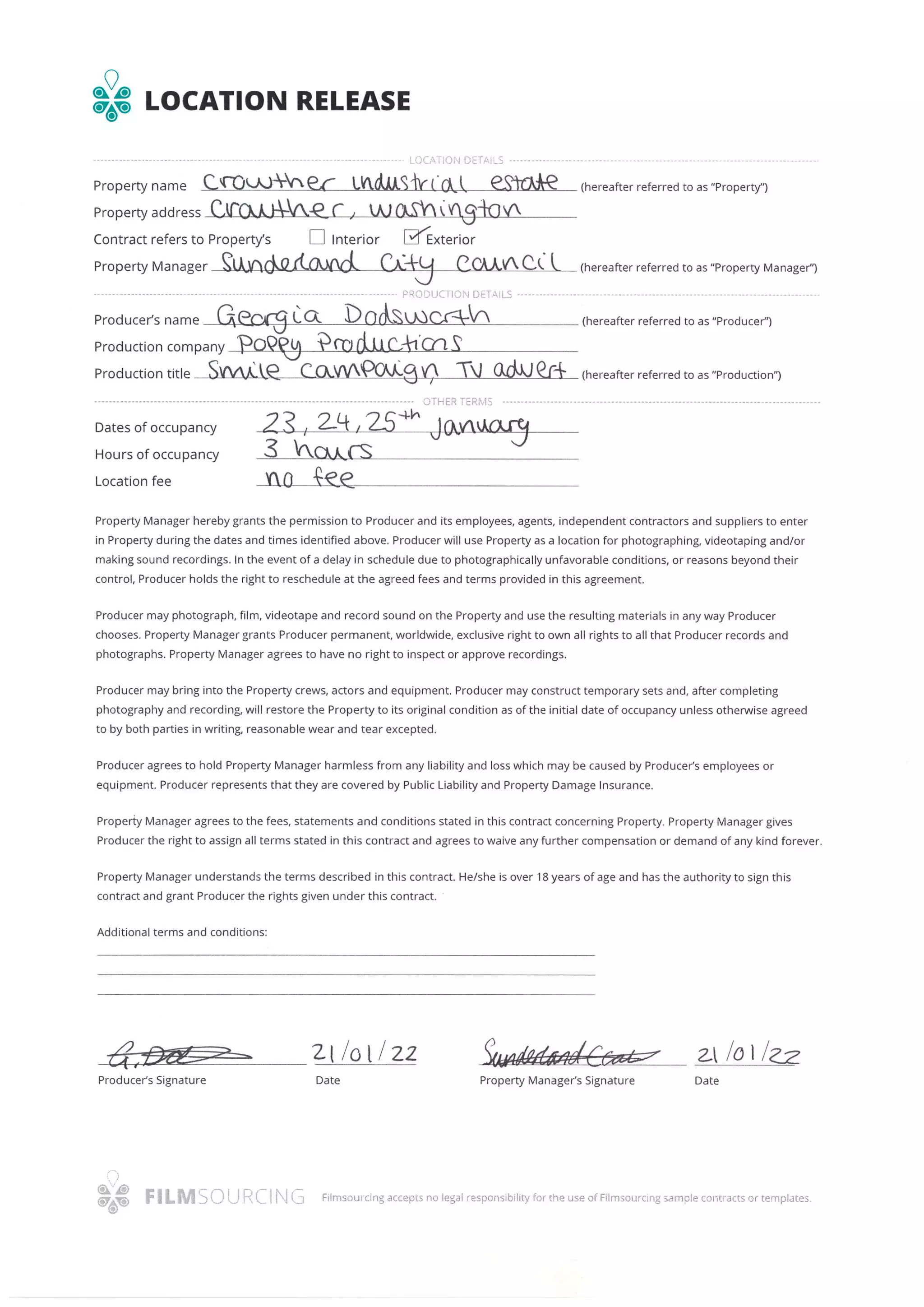 Location sheets | PDF