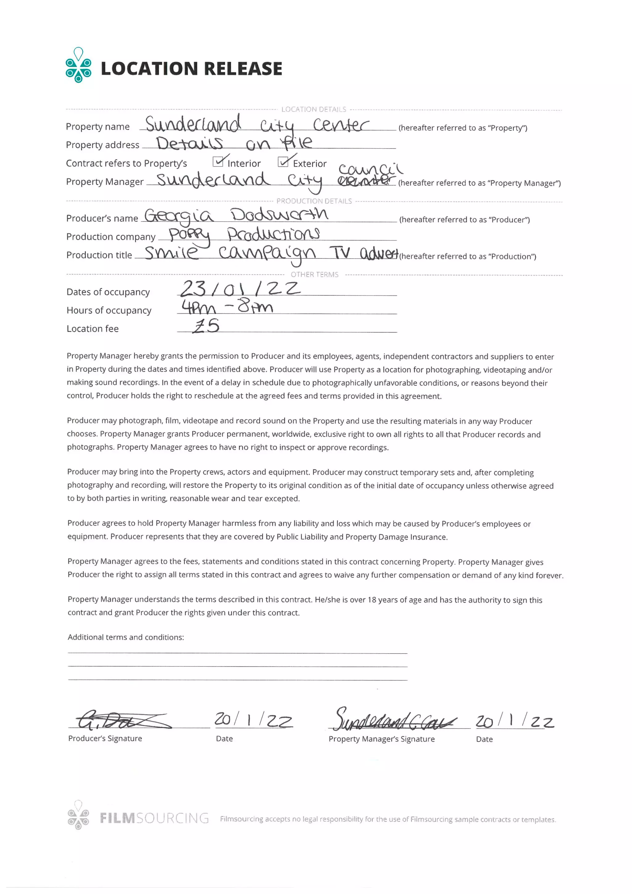 Location sheets | PDF