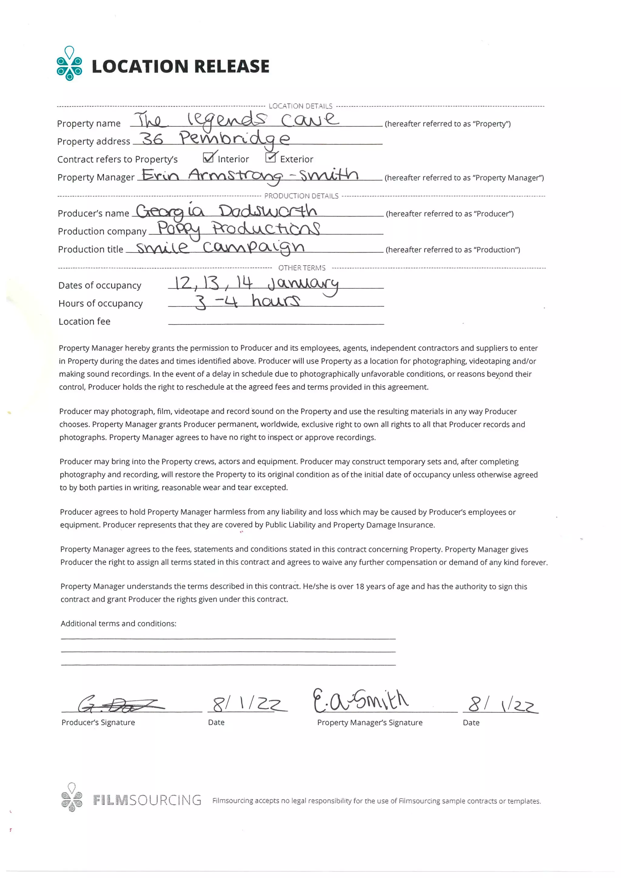 Location sheets | PDF
