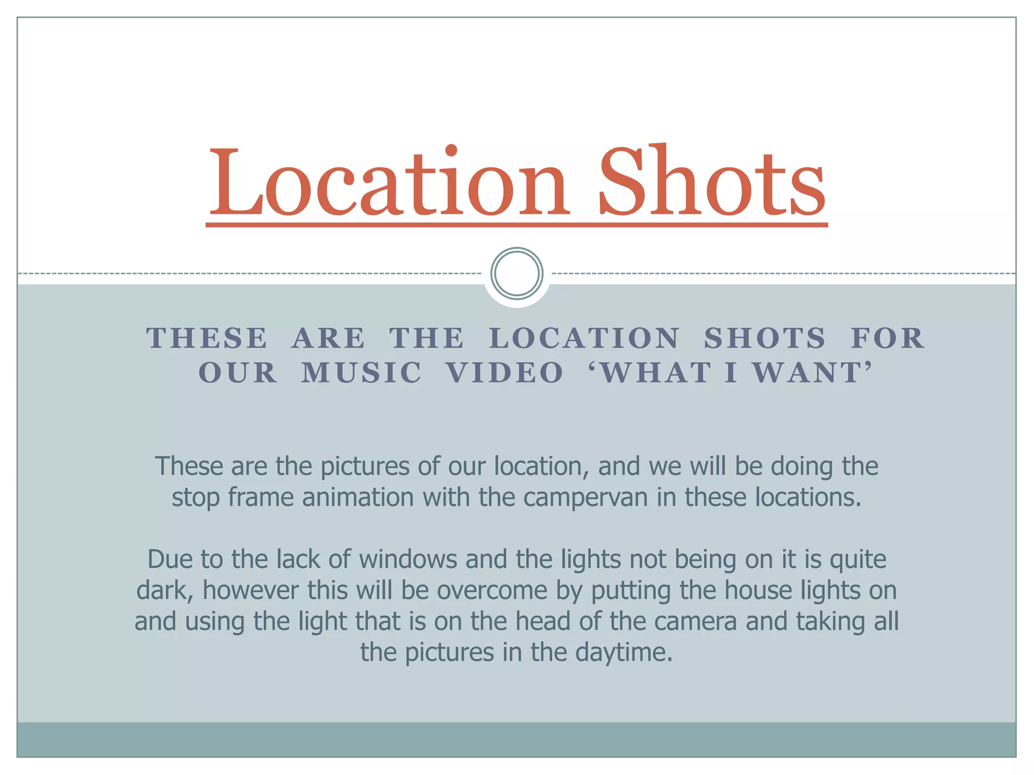 Location shots | PPT