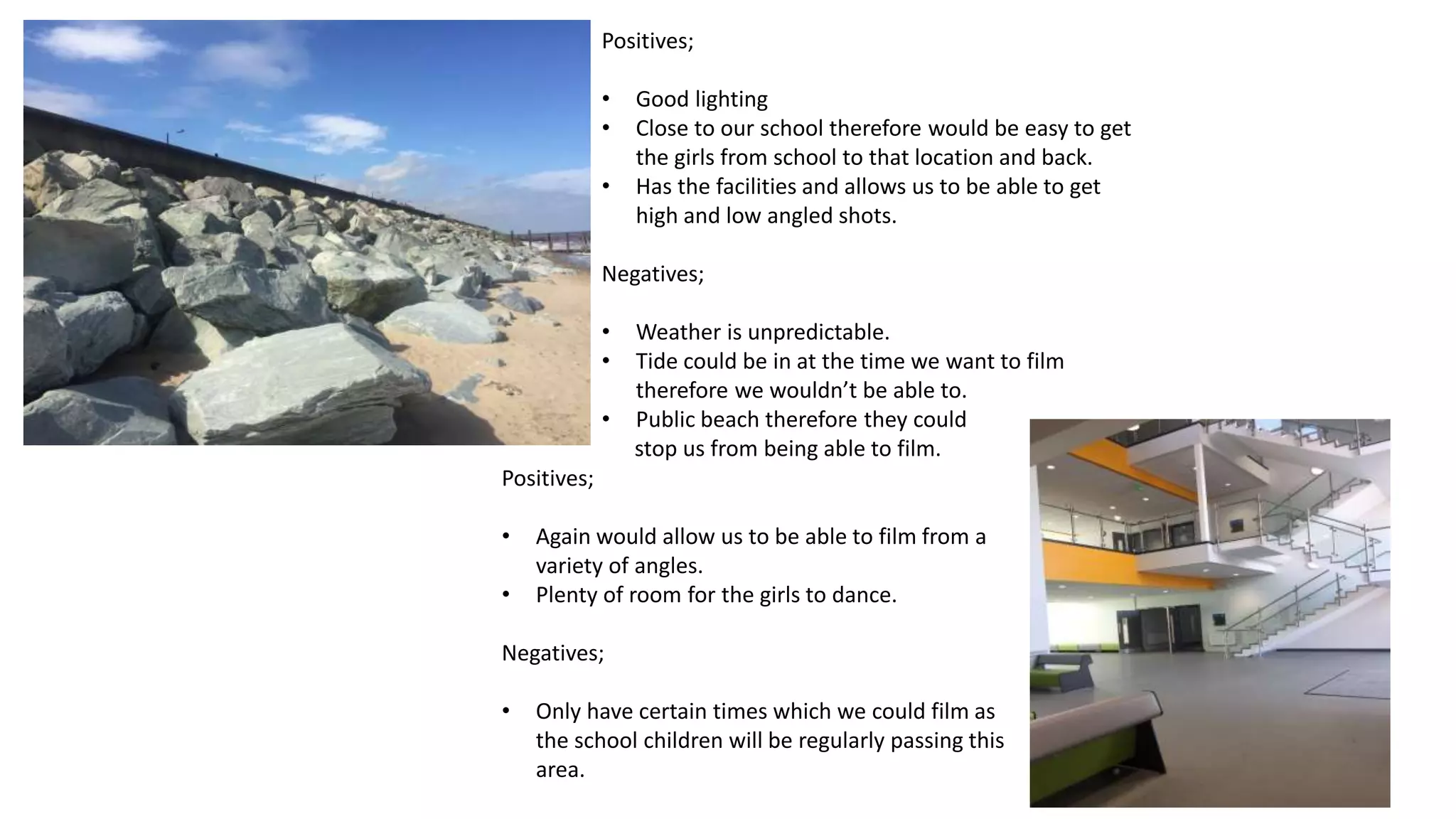 Locations pros and cons | PPTX