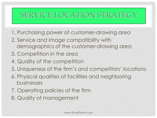 Location theories | PPTX