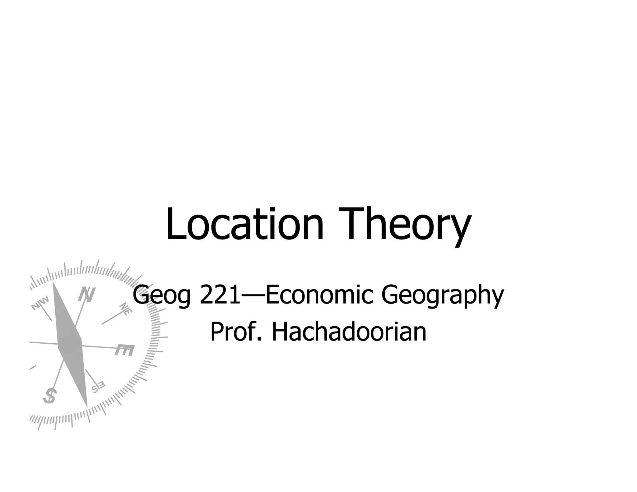 Location theory | PDF