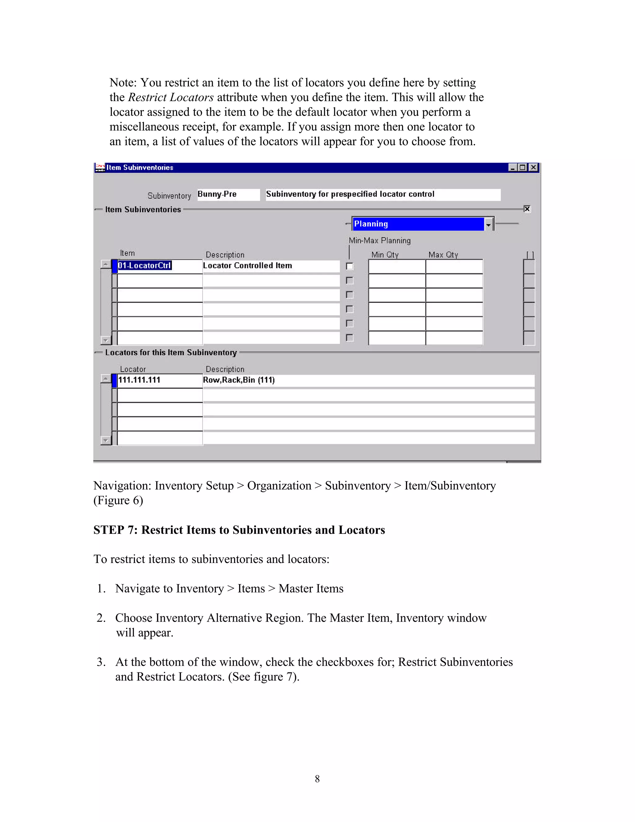 Locator control in oracle inventory | PDF