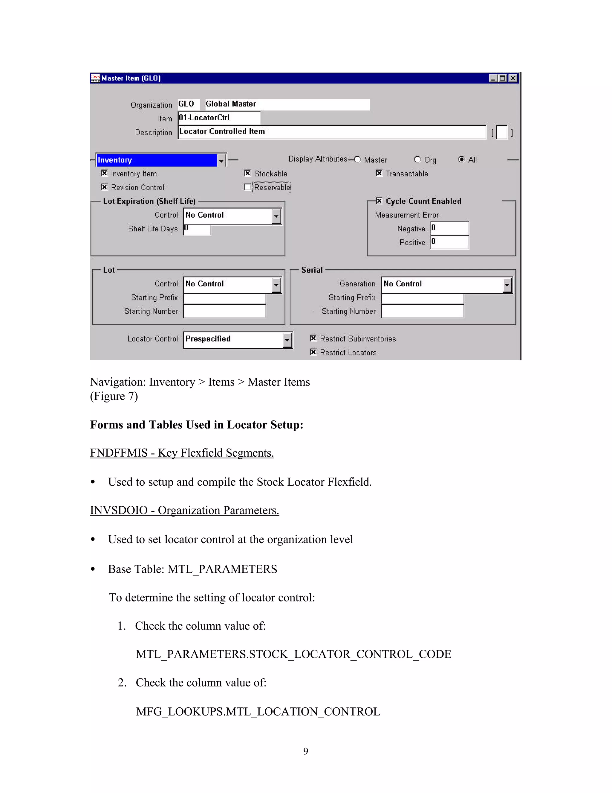 Locator control in oracle inventory | PDF