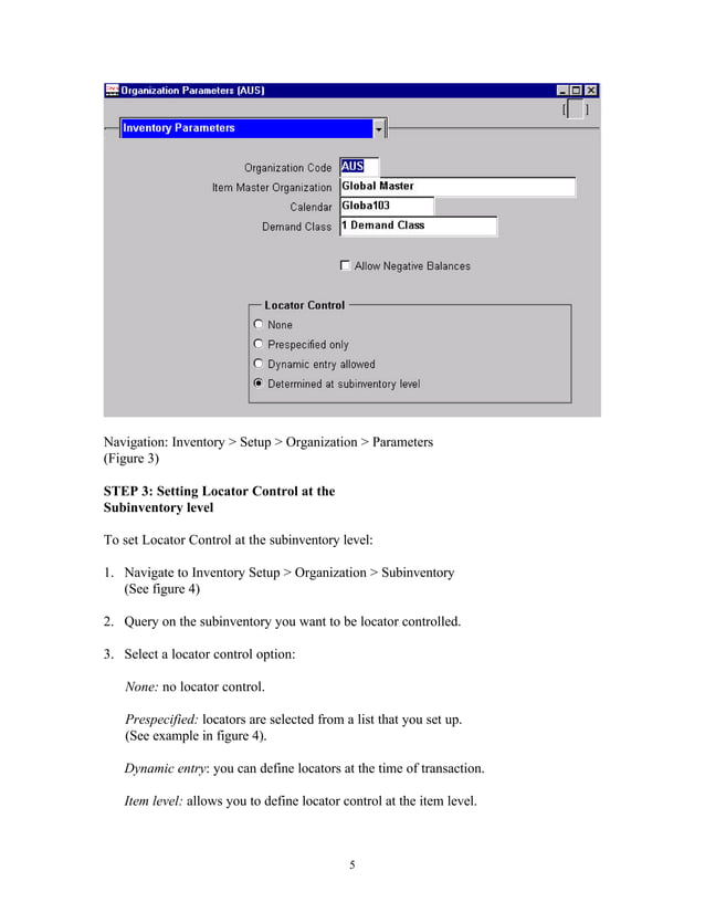 Locator control in oracle inventory | PDF