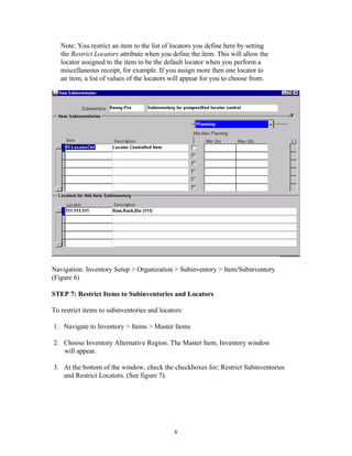 Locator control in oracle inventory | PDF