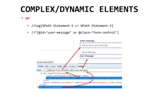 Handle dynamic element with XPATH - DamDM | PPT