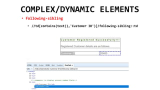 Handle dynamic element with XPATH - DamDM | PPT