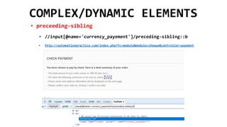 Handle dynamic element with XPATH - DamDM | PPT