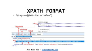 Handle dynamic element with XPATH - DamDM | PPT