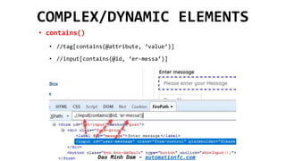 Handle dynamic element with XPATH - DamDM | PPT