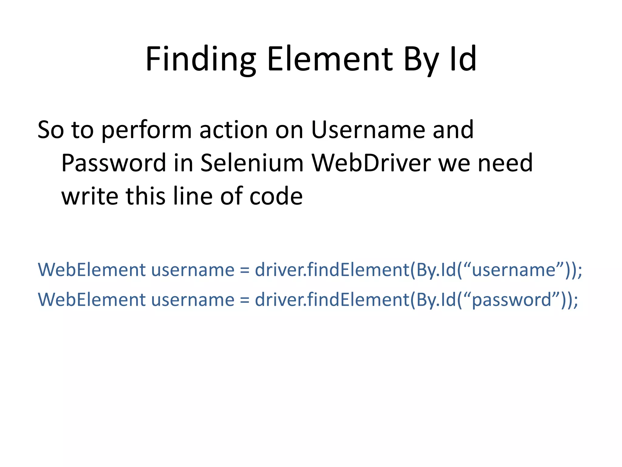 Locators in selenium - BNT 09 | PPTX