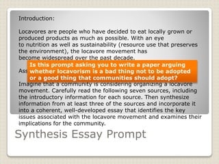 Advanced Placement Locavore Synthesis Presentation.pptx