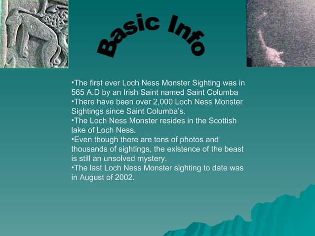 Loch Ness Monster "nessie" | PPT | Geography | Science