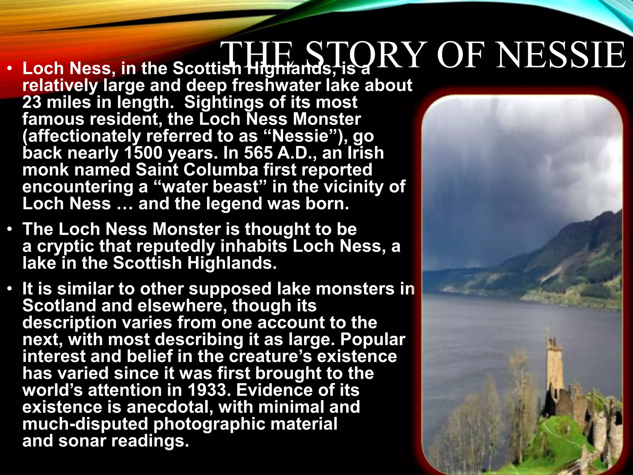 Loch ness monster | PPTX