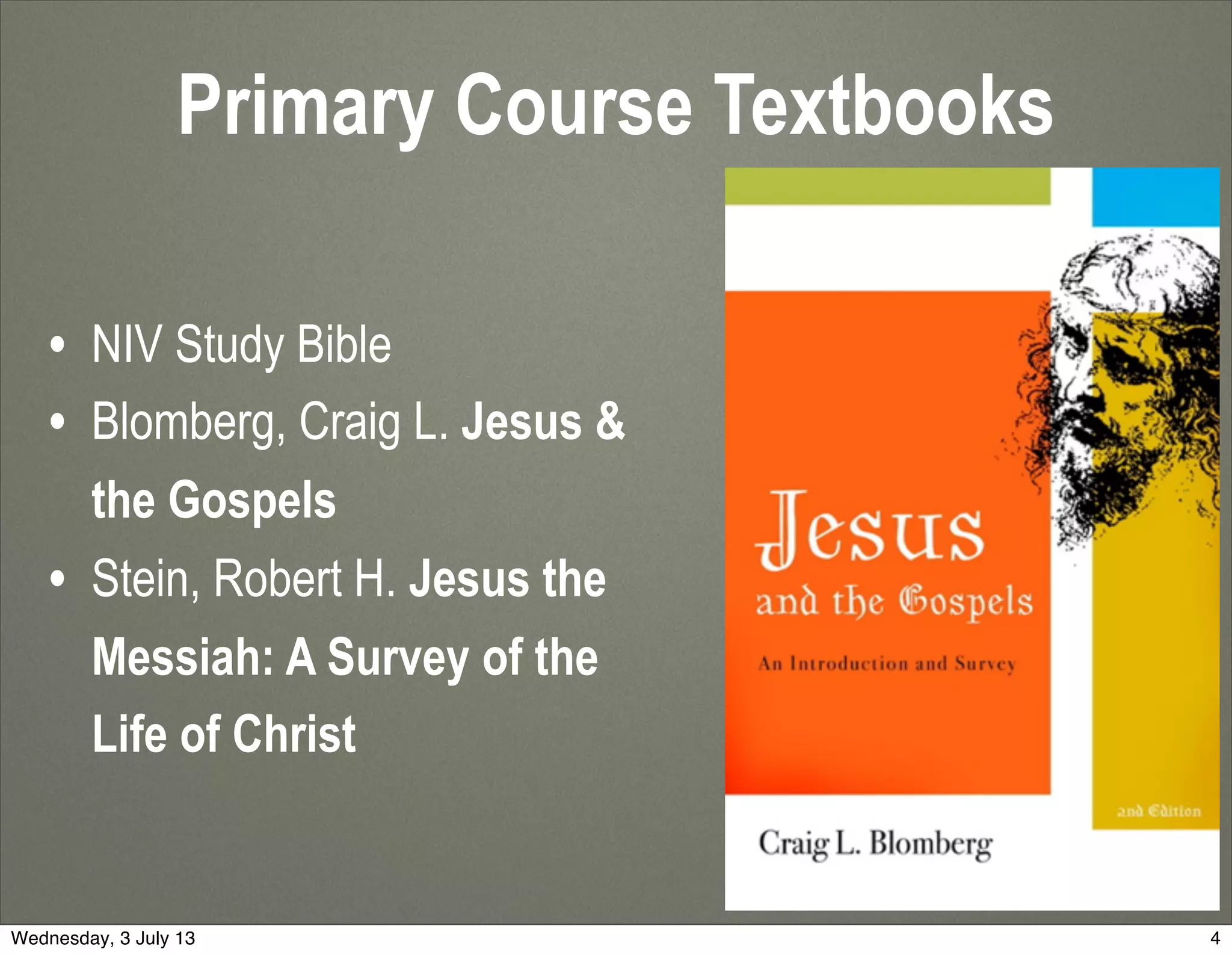 Life of Christ: introduction | PDF