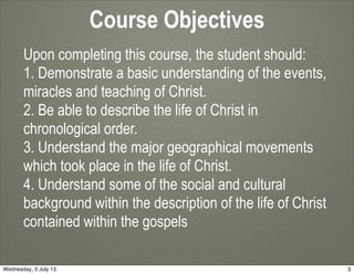 Life of Christ: introduction | PDF