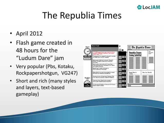 LocJAM 2014 - a perspective | PPT