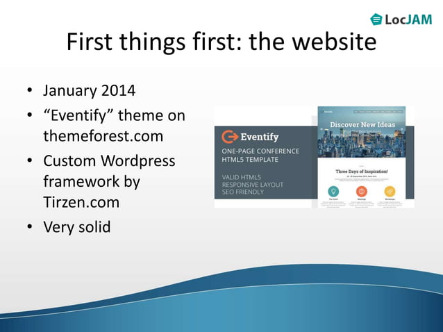 LocJAM 2014 - a perspective | PPT