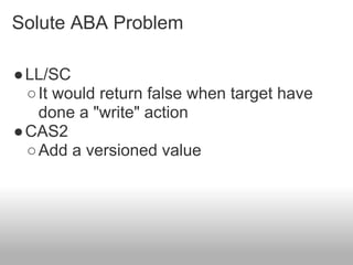 Lock free algorithms | PDF | Programming Languages | Computing