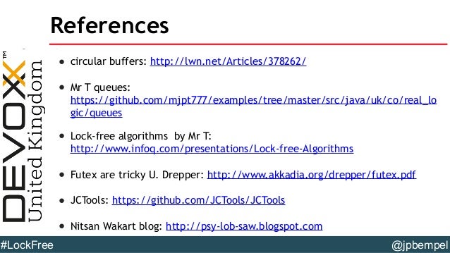Lock free programming - pro tips devoxx uk