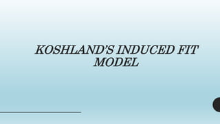 Lock and key model & induced fit model | PPTX