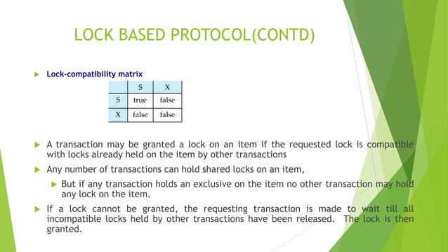 Lock based protocols | PPTX