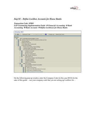 Lockbox process-configuration | PDF