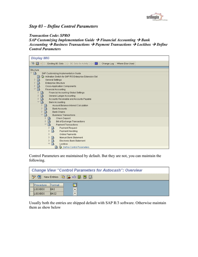 Lockbox process-configuration | PDF | Consumer Banking | Personal Finance