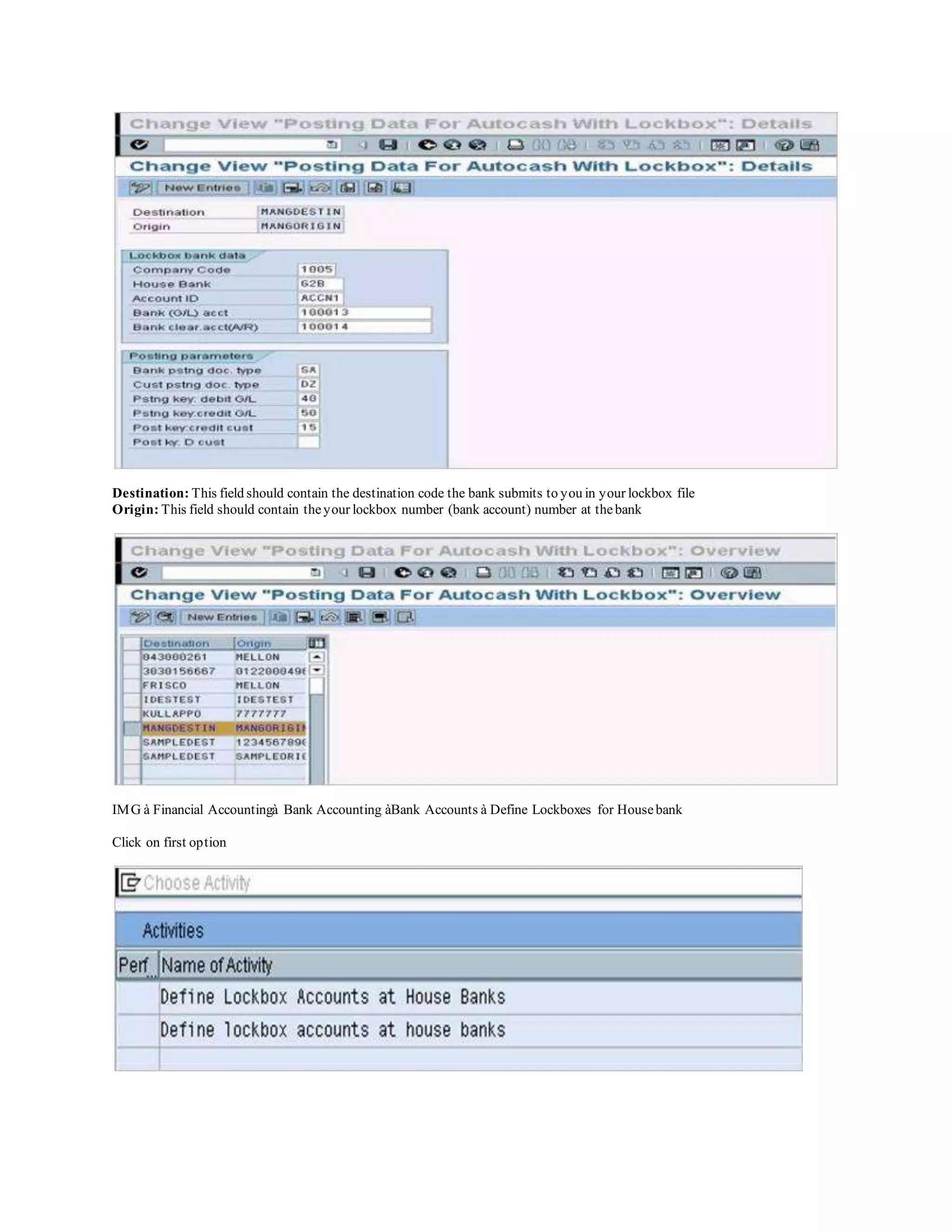 Lockbox configuration | DOCX