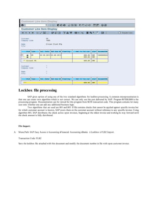 Lockbox configuration | DOCX