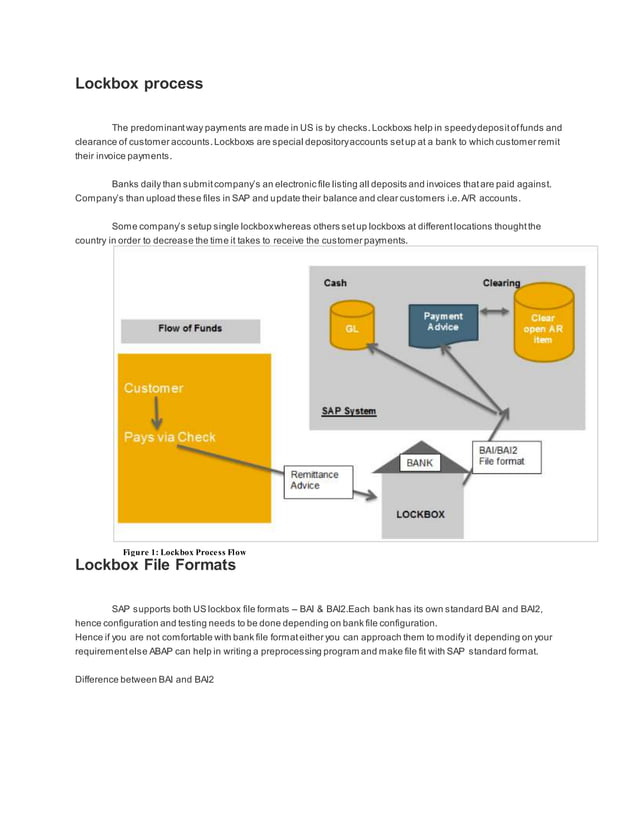 Lockbox process | DOCX