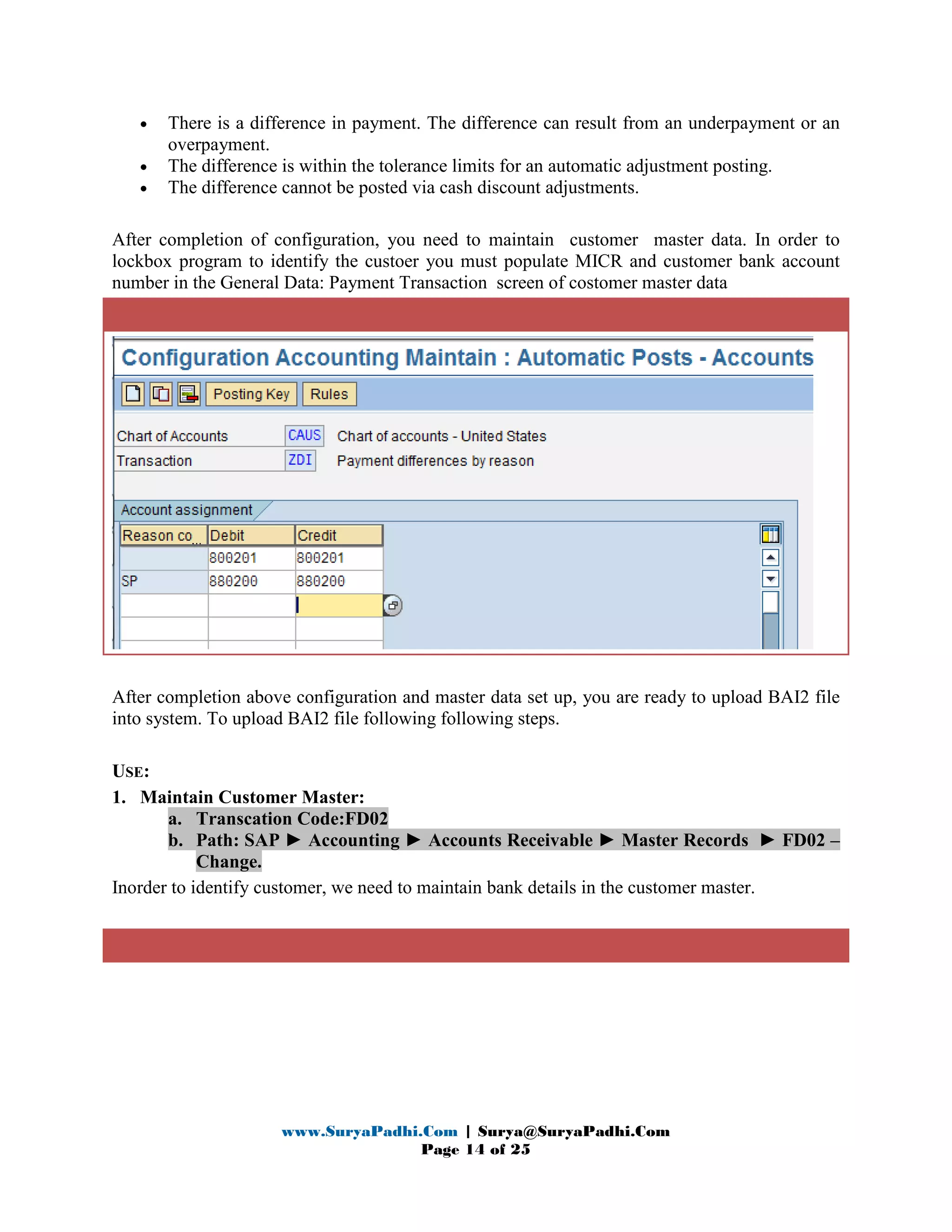 SAP Lock Box Process | PDF