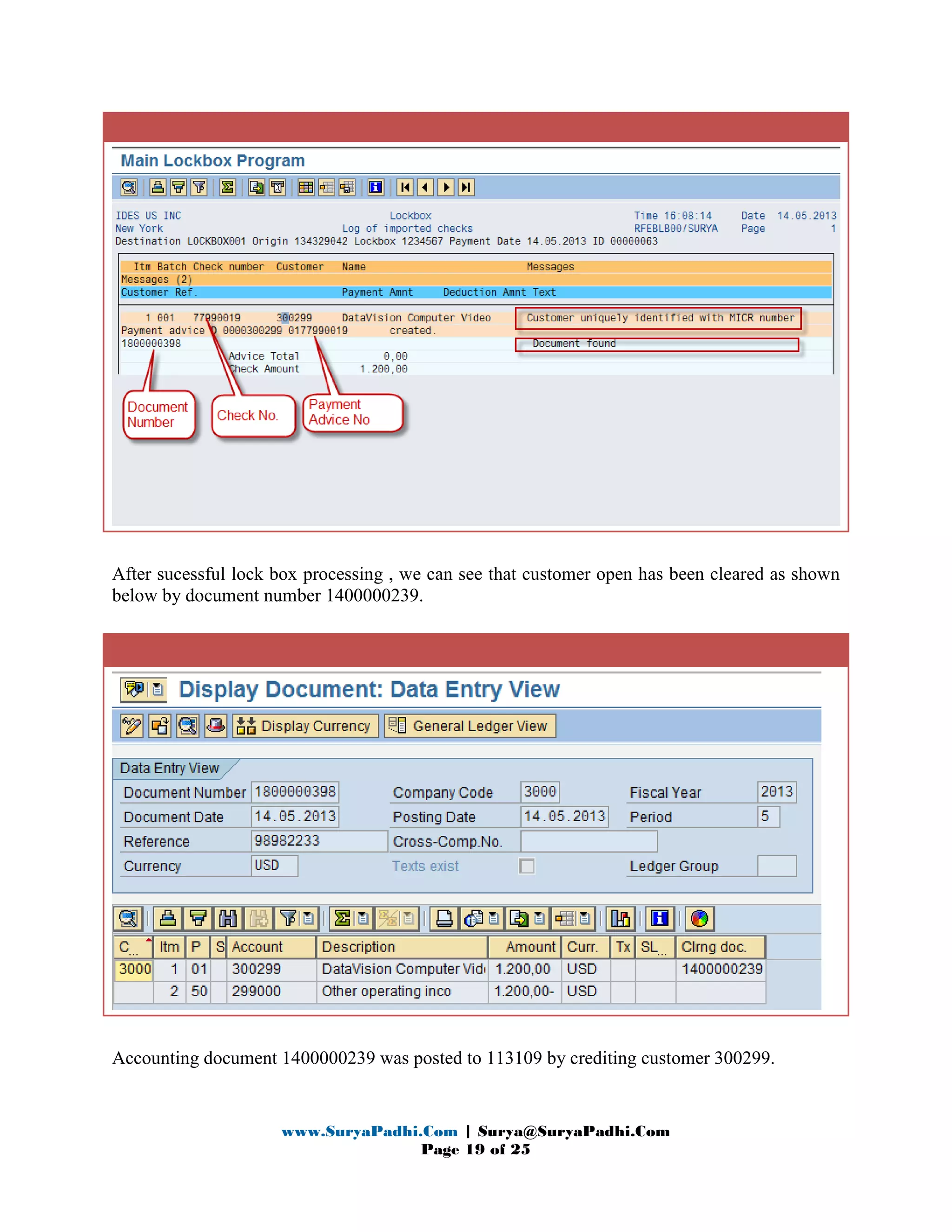 SAP Lock Box Process | PDF