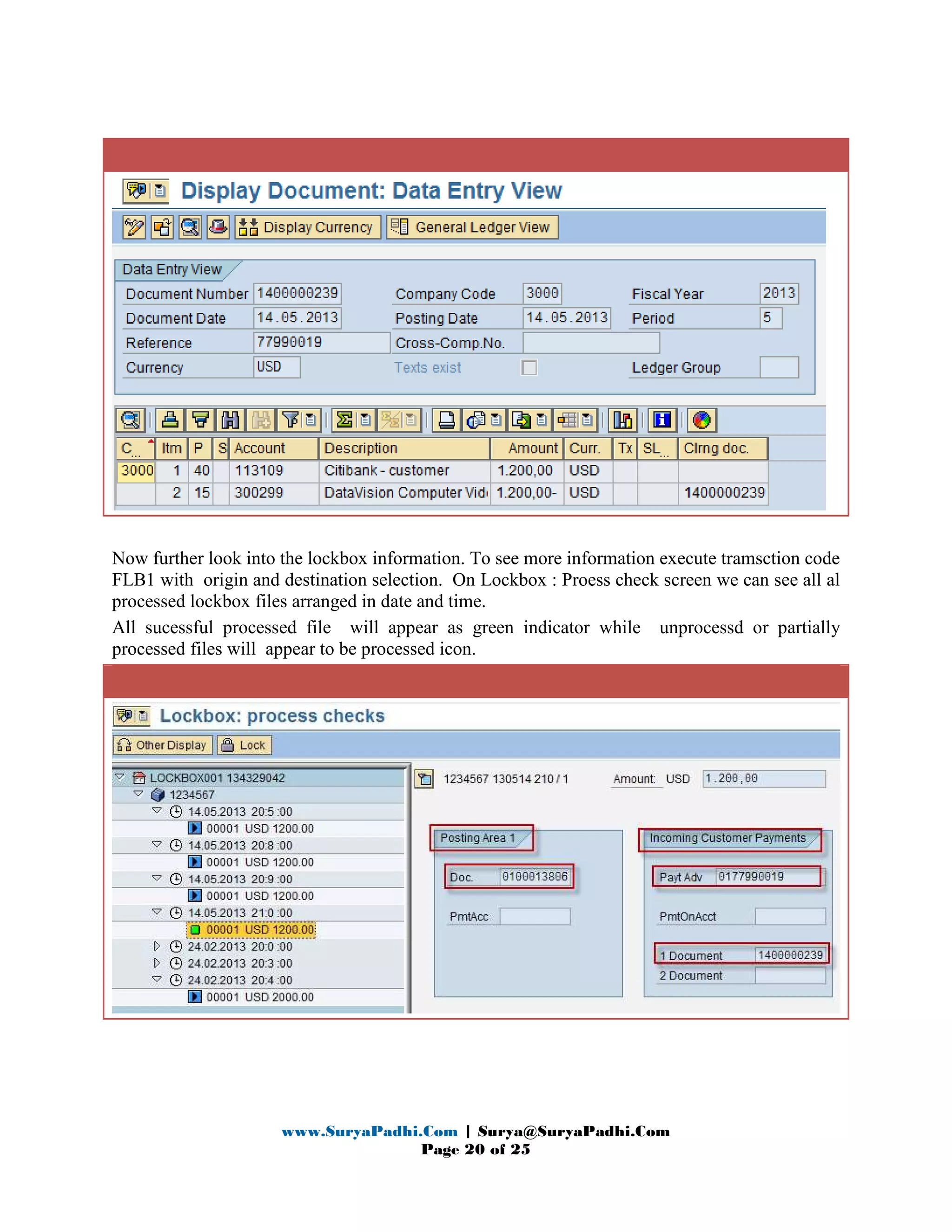 SAP Lock Box Process | PDF