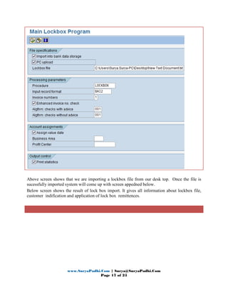 SAP Lock Box Process | PDF