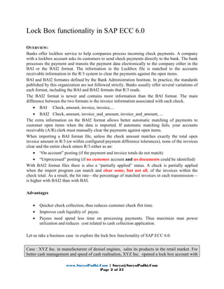 SAP Lock Box Process | PDF