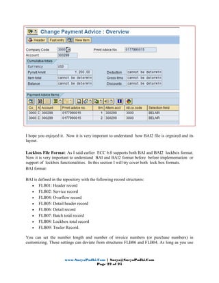 SAP Lock Box Process | PDF