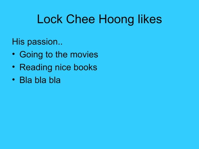 Lock Chee Hoong Ppt