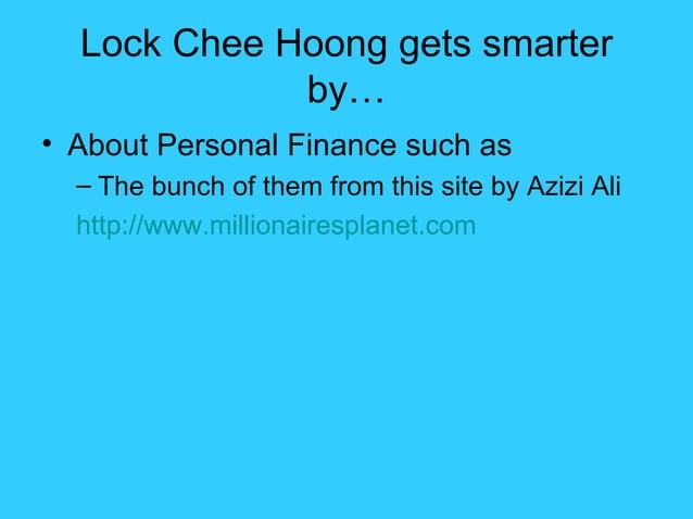 Lock Chee Hoong | PPT