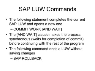 SAP ABAP Lock concept and enqueue | PPT