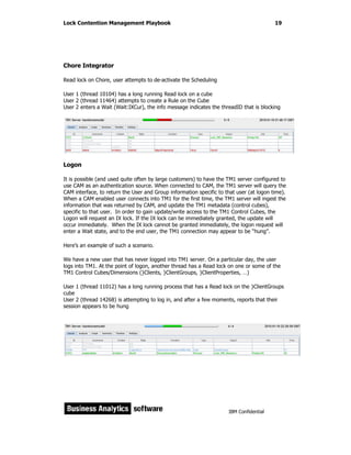 TM1 Planning Analytics - Locking Contention Guide | PDF